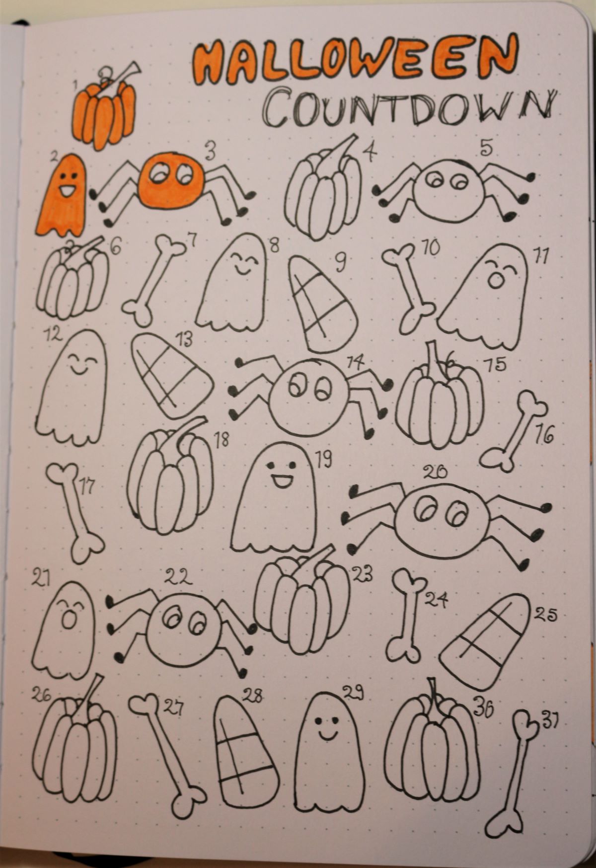 10+ Amazing Halloween Spreads for Your Bullet Journal - The Hobby Scheme