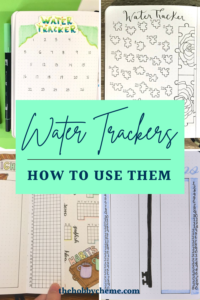 Water Trackers for Bullet Journals and How to Use Them - The Hobby Scheme